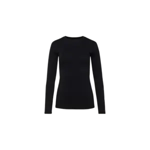 L'Agence Tess Long Sleeve T-shirt - Black