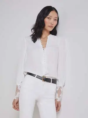 L'Agence Ava Blouse Top - Ivory