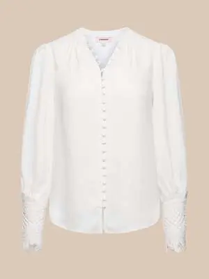 L'Agence Ava Blouse Top - Ivory