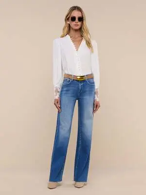 L'Agence Ava Blouse Top - Ivory