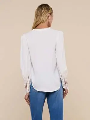 L'Agence Ava Blouse Top - Ivory