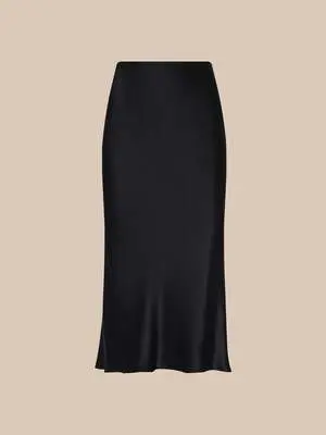 L'Agence Perin Silk Midi Skirt