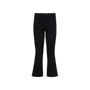 L'Agence Kendra Cropped Flare Jean - Black