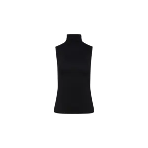 L'Agence Ceci Sleeveless Turtleneck - Black