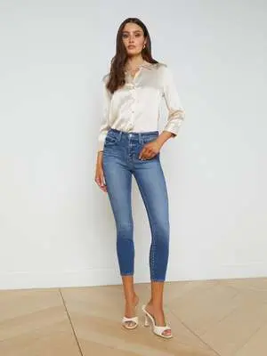 L'Agence Margot Cropped Skinny Jean - Cambridge