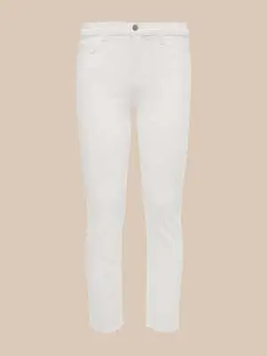 L'Agence Sada Slim-leg Cropped Jean - Blanc
