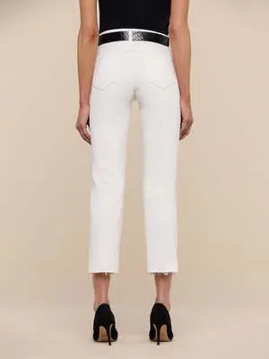 L'Agence Sada Slim-leg Cropped Jean - Blanc