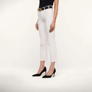 L'Agence Sada Slim-leg Cropped Jean - Blanc