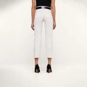 L'Agence Sada Slim-leg Cropped Jean - Blanc