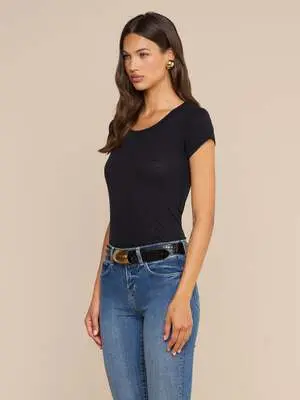 L'agence Scoop Neck T-shirts For Women