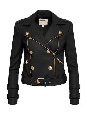 L'Agence Billie Belted Leather Jacket