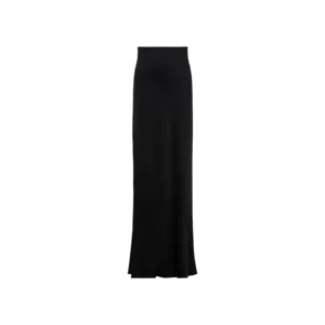 L'Agence Zeta Satin Maxi Skirt - Black