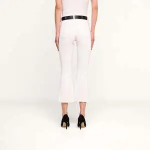 L'Agence Kendra Cropped Flare Jean - Blanc
