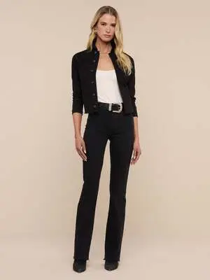 L'Agence Janelle Denim Jacket - Saturated Black