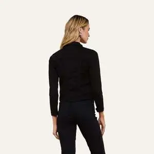 L'Agence Janelle Denim Jacket - Saturated Black