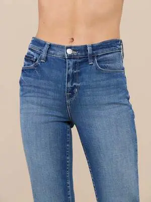 L'Agence Sada Slim-leg Cropped Jeans - Cambridge