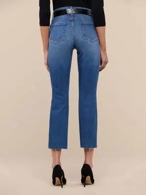 L'Agence Sada Slim-leg Cropped Jeans - Cambridge