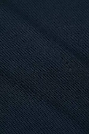 L'Agence Ressi Micro-rib T-shirt - Black Micro Modal