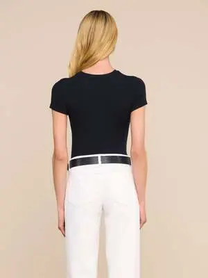 L'Agence Ressi Micro-rib T-shirt