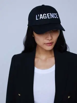 L'Agence Logo Baseball Cap - Black
