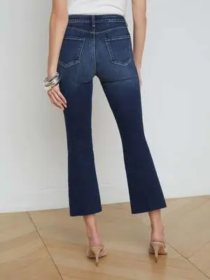 L'Agence Kendra Cropped Flare Jean