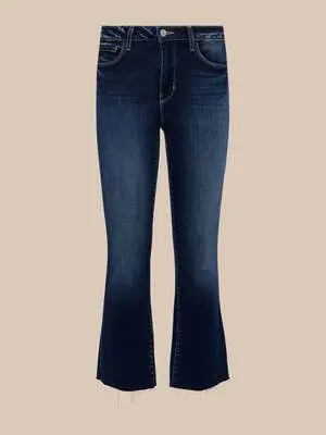 L'Agence Kendra Cropped Flare Jean - Multicolor