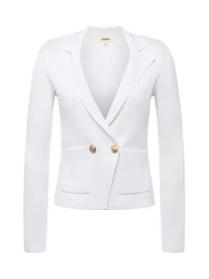 L'Agence Sofia Knit Blazer - White