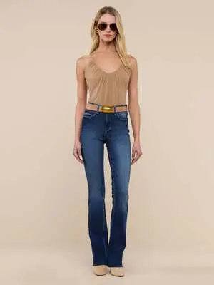 L'agence Contrast Stitching Jeans For Women