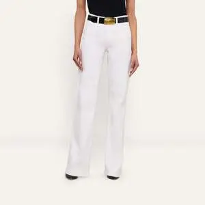 L'AGENCE Clayton Wide-leg Jean - Blanc