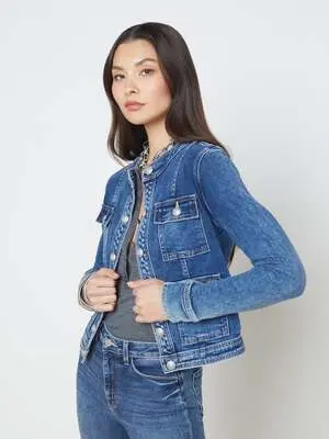 L'Agence Yari Denim Jacket - Rhodes