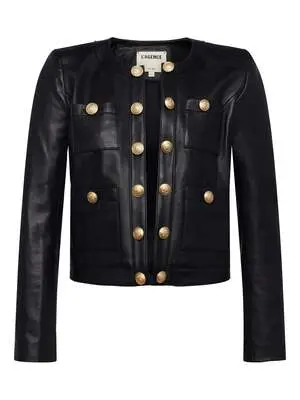 L'Agence Jayde Leather Jacket - Black