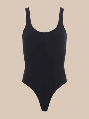 L'Agence Nica Scoopneck Bodysuit - Black