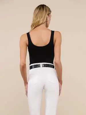 L'Agence Nica Scoopneck Bodysuit - Black