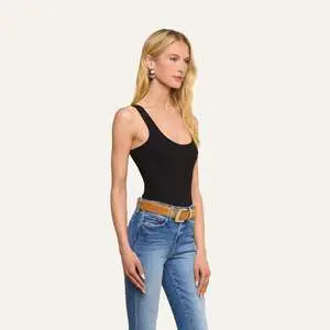 L'Agence Nica Scoopneck Bodysuit - Black
