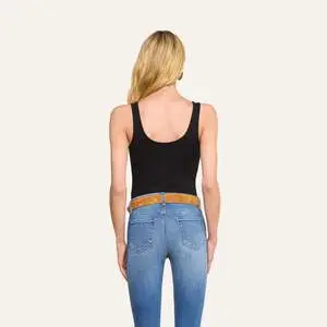 L'Agence Nica Scoopneck Bodysuit - Black