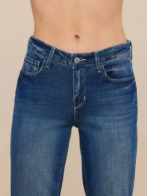 L'Agence Sneeki Low-rise Straight-leg Jeans - Hasting
