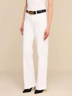 L'Agence Scottie Wide-leg Jean - Blanc