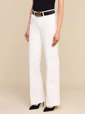 L'Agence Scottie Wide-leg Jean - Blanc