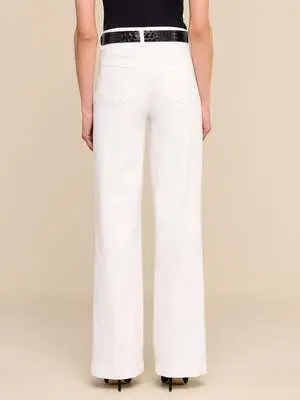 L'Agence Scottie Wide-leg Jean - Blanc