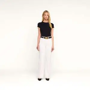 L'Agence Scottie Wide-leg Jean - Blanc