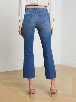L'Agence Kendra Cropped Flare Jean - Cambridge