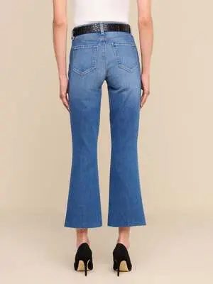 L'Agence Kendra Cropped Flare Jean - Cambridge