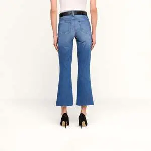 L'Agence Kendra Cropped Flare Jean - Cambridge
