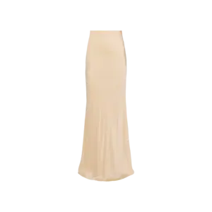 L'Agence Zeta Satin Maxi Skirt - Pearl