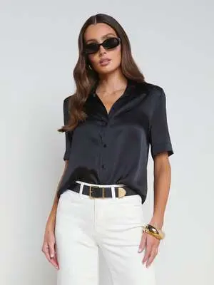 L'Agence Ellah Silk Blouse Top