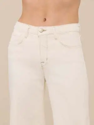 L'Agence Scottie Wide-leg Jean - Macadamia