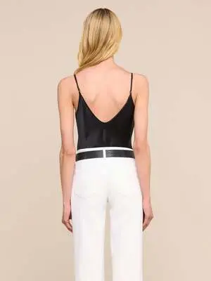 L'Agence Lexi Silk Camisole - Black