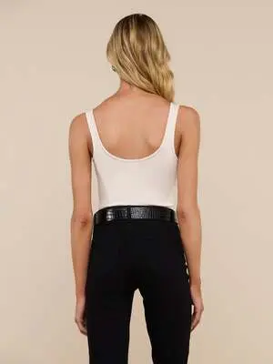 L'Agence Nica Scoopneck Bodysuit - Ivory