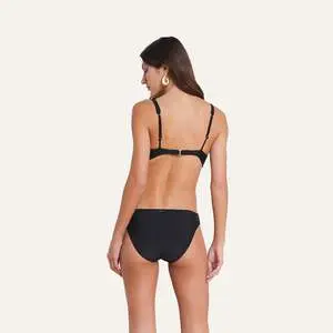 L'AGENCE Nicole Bikini Bottom - Black