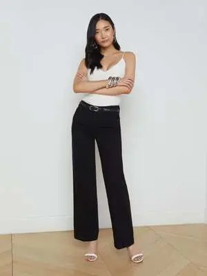 L'Agence Scottie Wide-leg Jean - Black